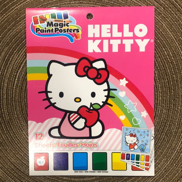 Hello Kitty | Office | Hello Kitty Magic Paint Posters | Poshmark